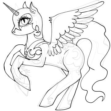 Nightmare Moon Coloring Pages