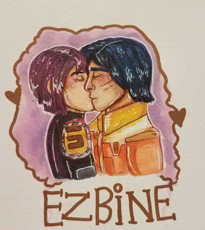 Star Wars Rebels Ezra And Sabine Kiss