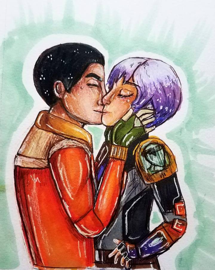 Star Wars Rebels Ezra And Sabine Kiss
