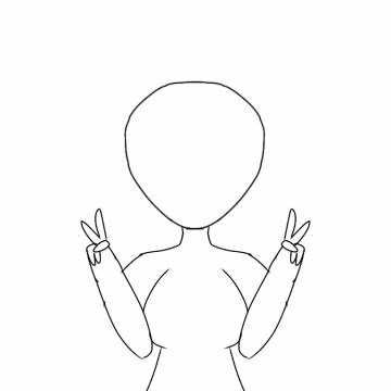 Anime Peace Sign Base