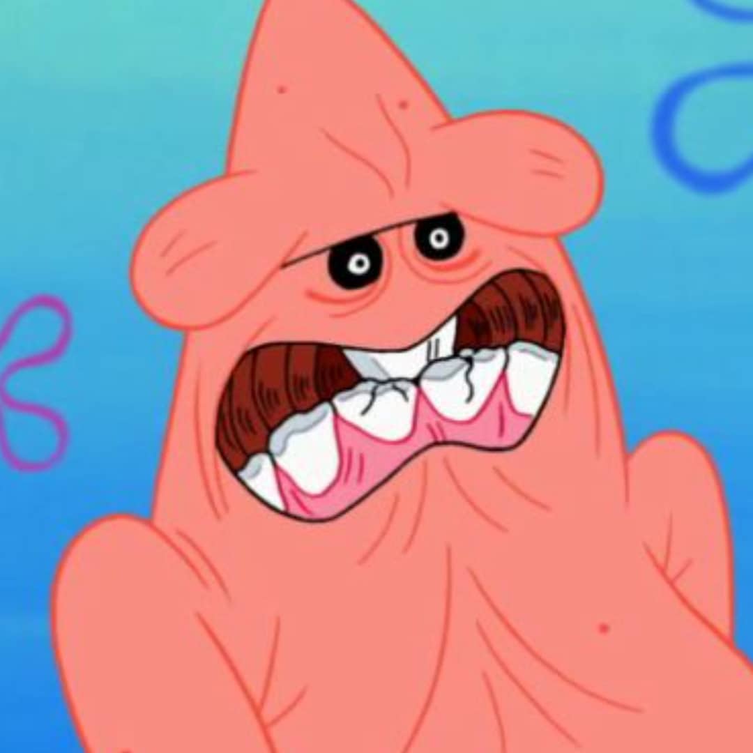 Patrick Funny Face Spongebob