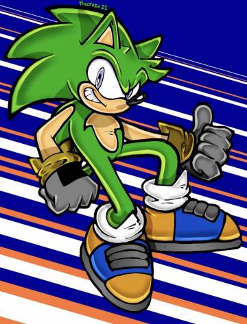 Zack The Hedgehog MF ZACK In Sonic Channel Art Style | Sonic The