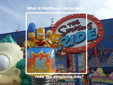 characters riding the simpsons ride - Sketchers United