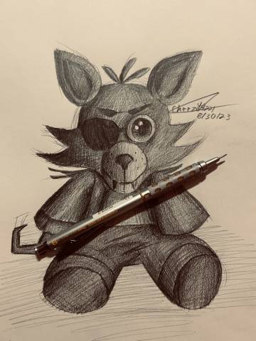 Fnaf Foxy Drawing