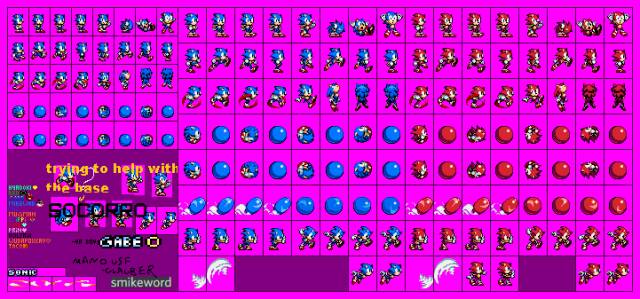 sonic boll sonic sprites (read desc) - Sketchers United