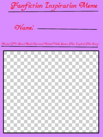 Fanfiction Inspiration Meme for @AmyGirl2001 - Sketchers United