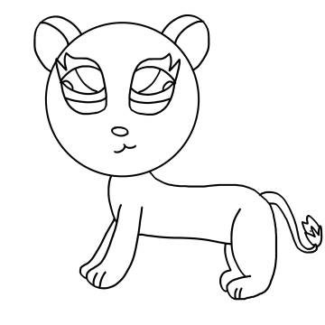 I made this lioness art base - Sketchers United