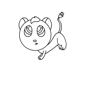 Lion cub art base 4 - Sketchers United