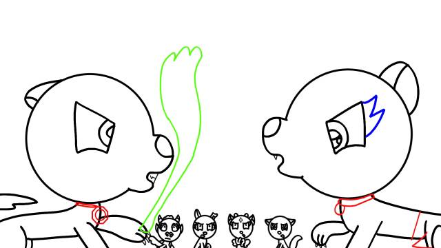 LPS Jaguar vs evil weasel art base - Sketchers United