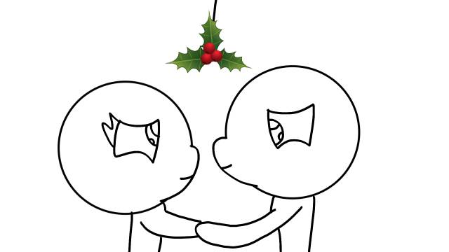 Couple under the mistletoe art base - Sketchers United