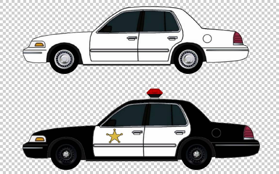 Papercraft Police Car