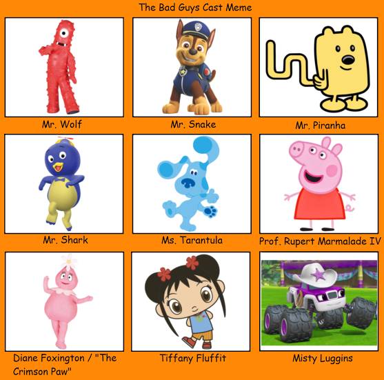 Nick Jr Cartoon Characters List