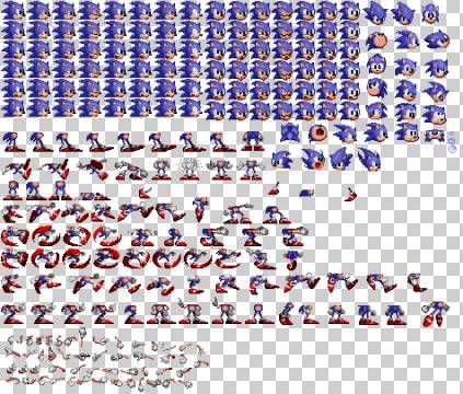 sonic 1 sprite map body parts - Sketchers United