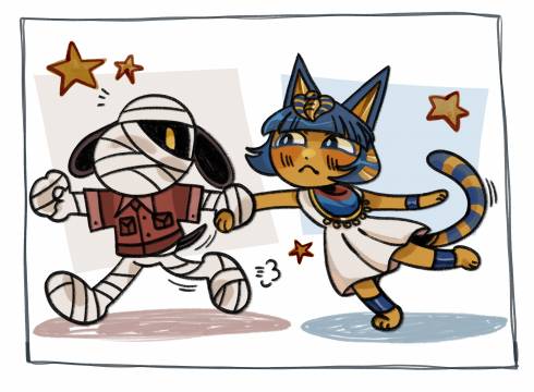 Animal Crossing Ankha And Lucky