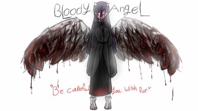{BLOOD}New Creepypasta OC-Bloody Angel- on Sketchers United