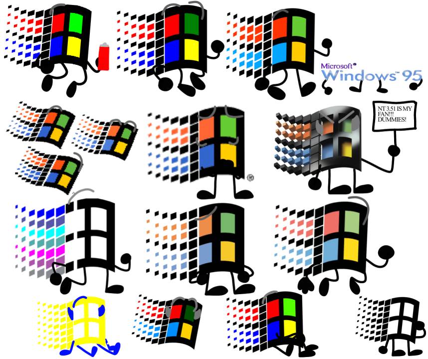 The Windows 9x Family by MohamadouxWinXP on Sketchers United