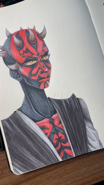 Darth Maul Pencil Drawing
