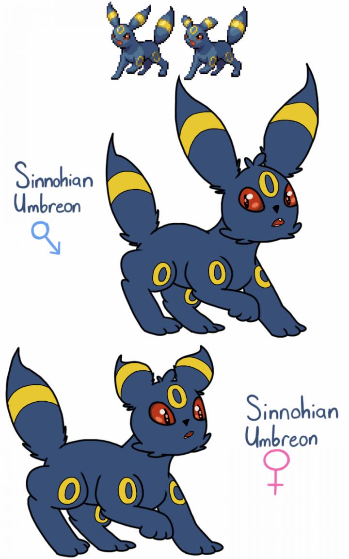 Umbreon Sprite Sheet