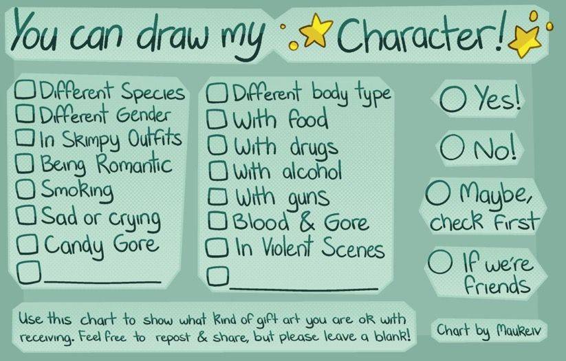 COLLAB | "You Can Draw My Character _____" | by Rulamantic on Sketchers ...