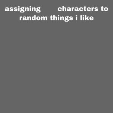 Assigning Blank Characters To Random Things I Like - Sketchers United