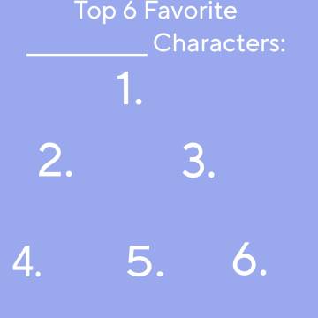 Top 6 Favorite Blank Characters Meme Template - Sketchers United
