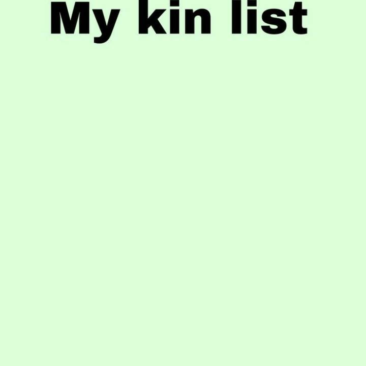 My Kin List Meme Template by kimorahsmith679 on Sketchers United