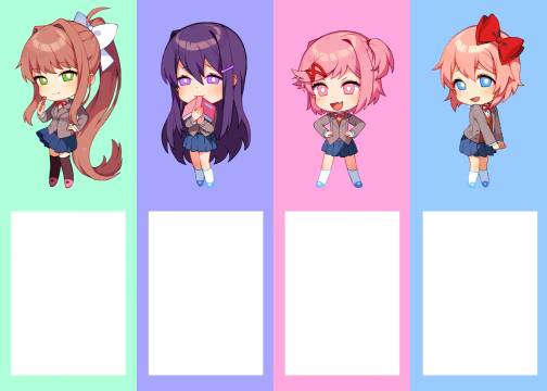 Doki Doki Literature Club Cast/Recast Meme - Sketchers United