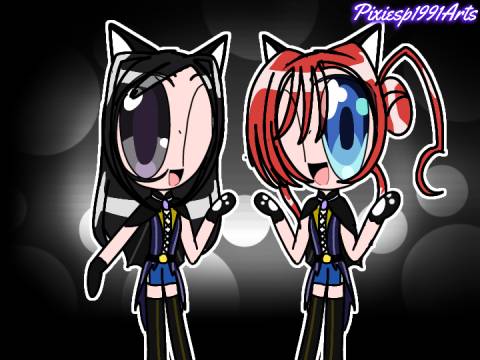 Cat girl duo (Mei Yoneme and Ajisai Mayumi) - Sketchers United
