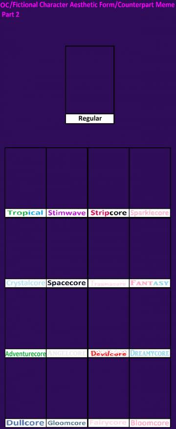 Aesthetic Form/Counterpart Meme Part 2 on Sketchers United