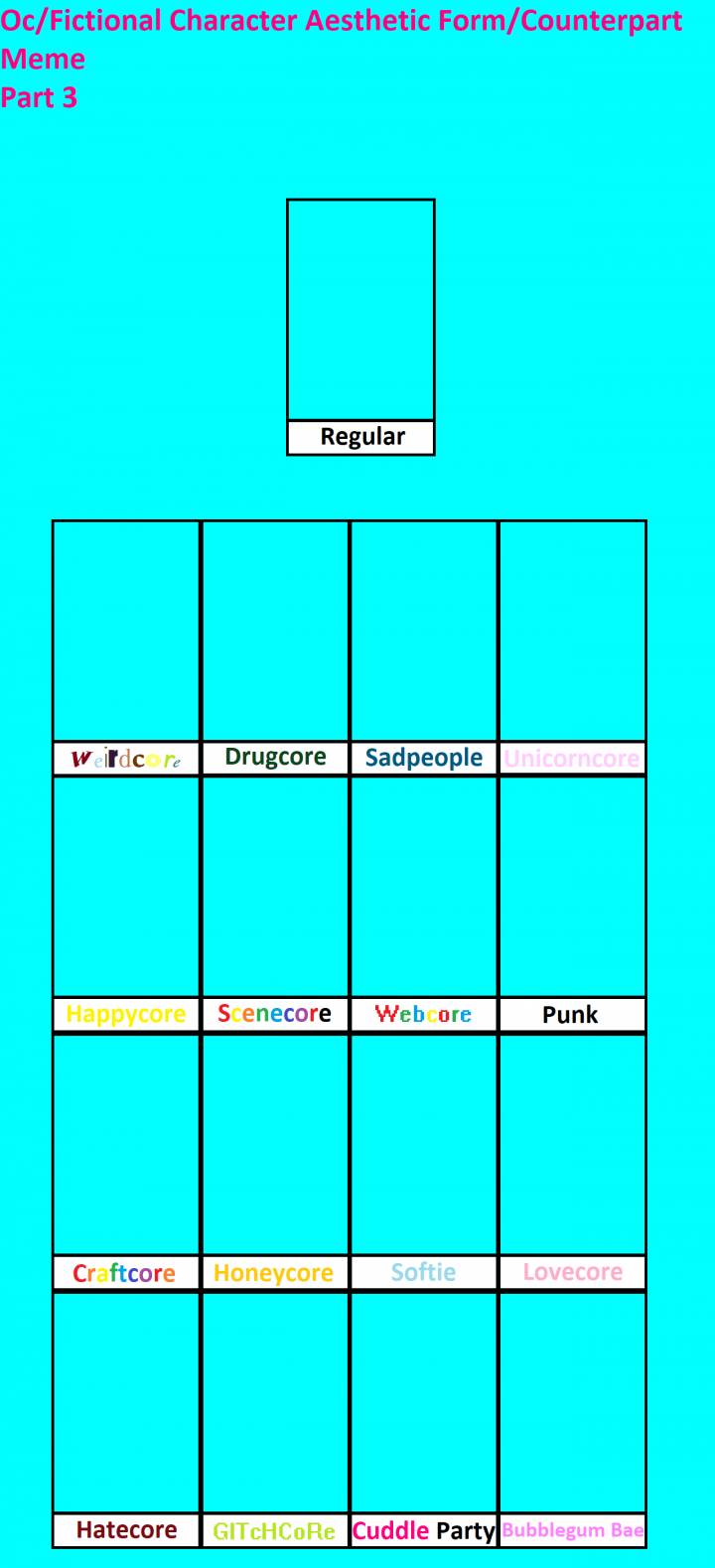 Character Challenge Meme Blank Template