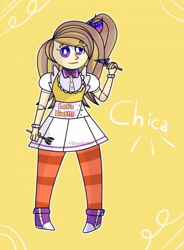 Chica The Chicken Human Fan Art