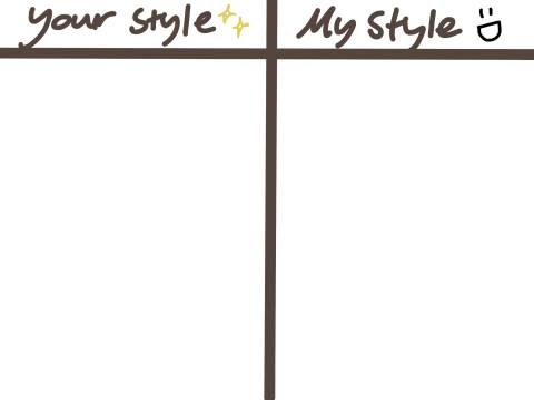 Your style my style :D-will stay open forever >:) - Sketchers United