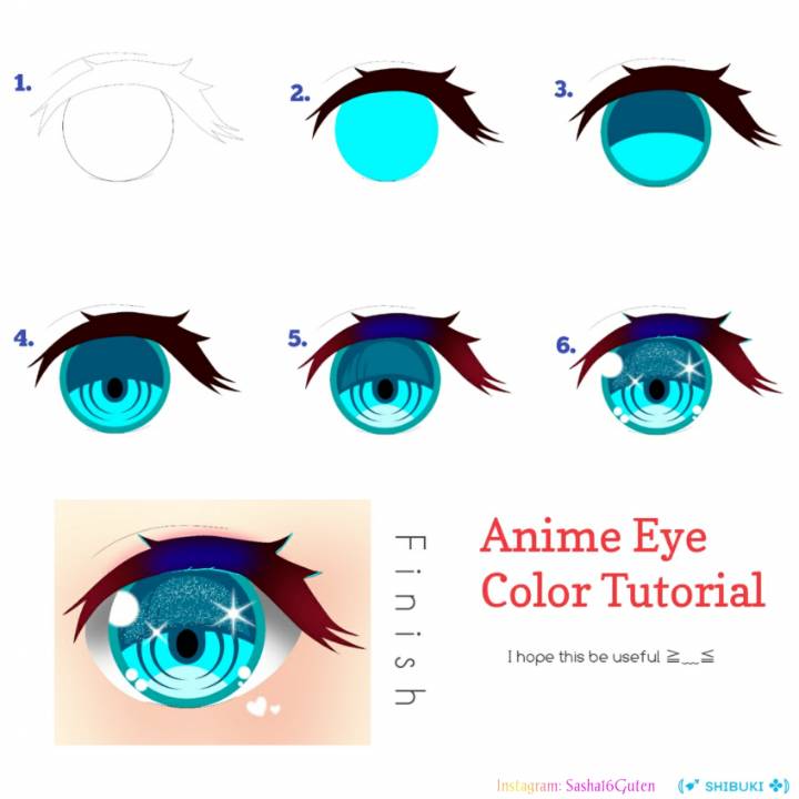 Anime Eye Coloring Tutorial