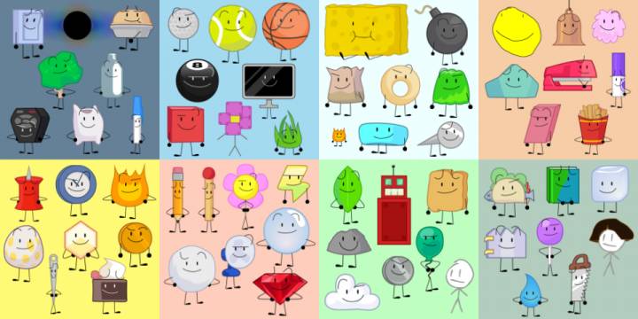 BFB Characters on their Teams on Sketchers United