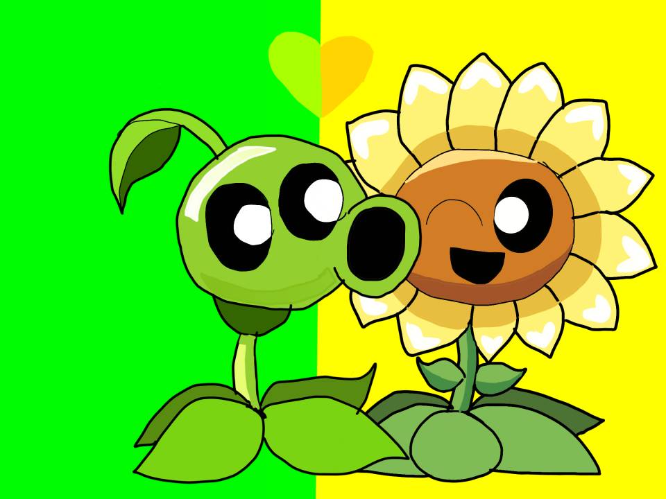 Sunflower Peashooter Plants Vs Zombies