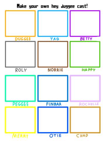 Make your own hey duggee cast! Meme - Sketchers United