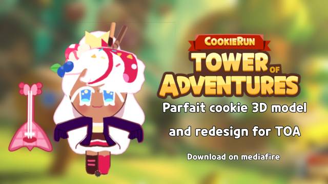 Parfait cookie in tower of adventures 3D model on Sketchers United
