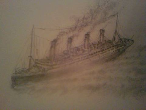 Titanic, down the River Lagan, for her River tests - Sketchers United