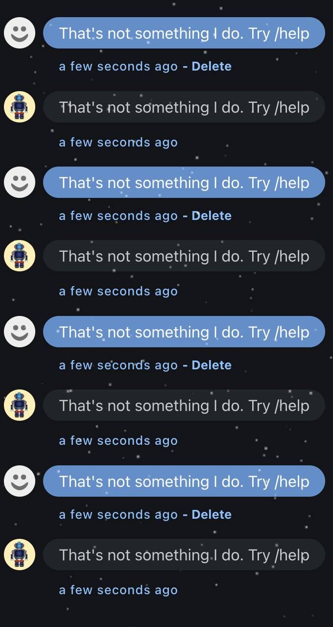 That's not something I do. Try /help by JustARandomGuy on Sketchers United