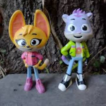 my figures from The Creature Cases Kit & Sam on Sketchers United