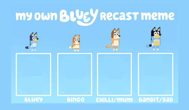 Bluey cast memes - Sketchers United