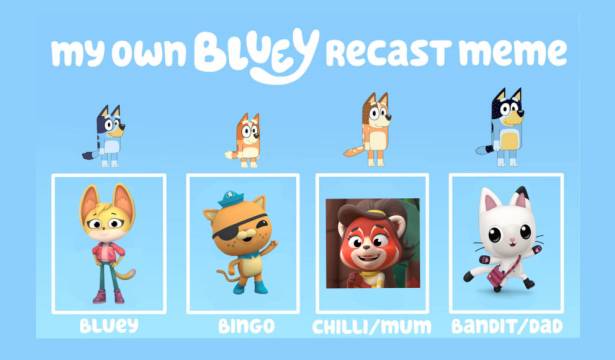 Bluey cast meme characters - Sketchers United