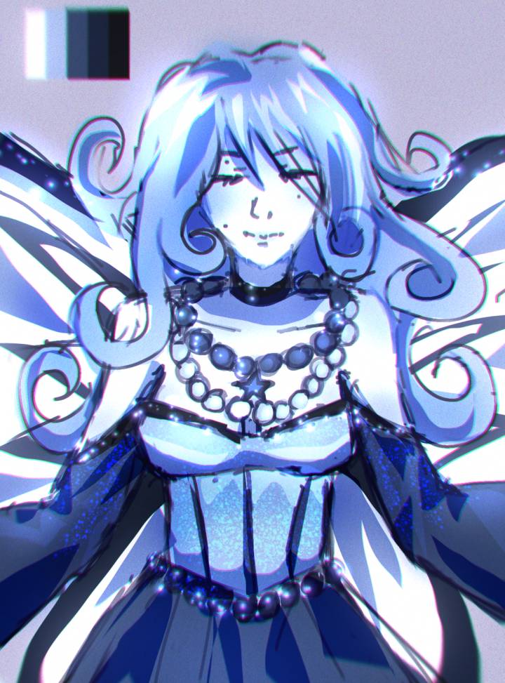 another drawing with a random colour palette💙 by starlettie on ...