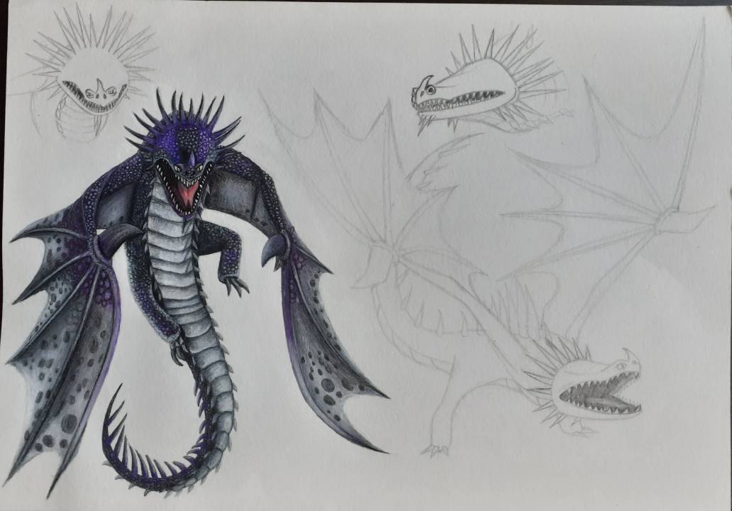 Skrill Dragon Drawing