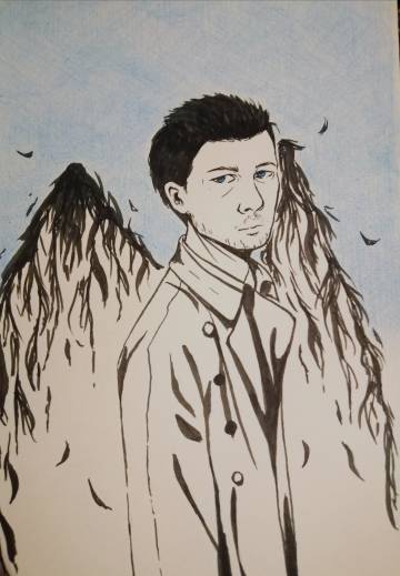 Supernatural Castiel Drawings