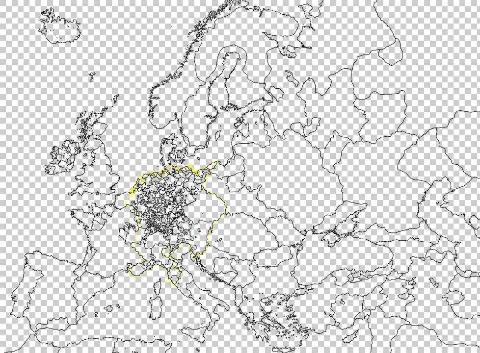 Medieval Europe Map Black And White