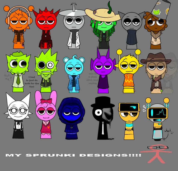 MY STYLIZED SPRUNKI DESIGNS!!! by Guyy_ on Sketchers United