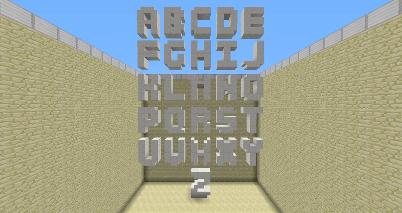 Minecraft Letters 3x3